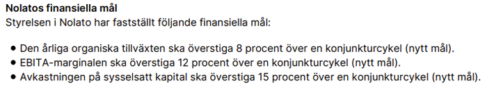 Nolatos nya offensiv kan lyfta aktien | EFN.se